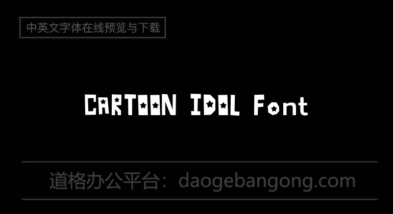 CARTOON IDOL Font字体-英文字体免费字体下载在线转换-道格办公