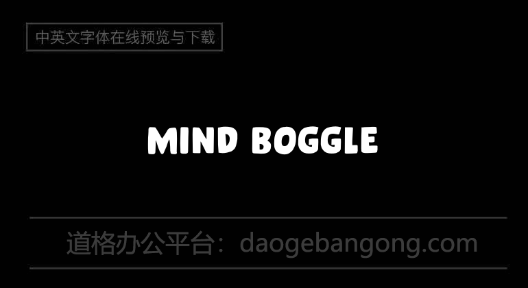 Mind Boggle字体-英文字体免费字体下载在线转换-道格办公