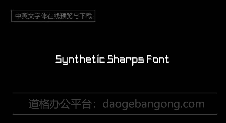 Synthetic Sharps Font字体-英文字体免费字体下载在线转换-道格办公