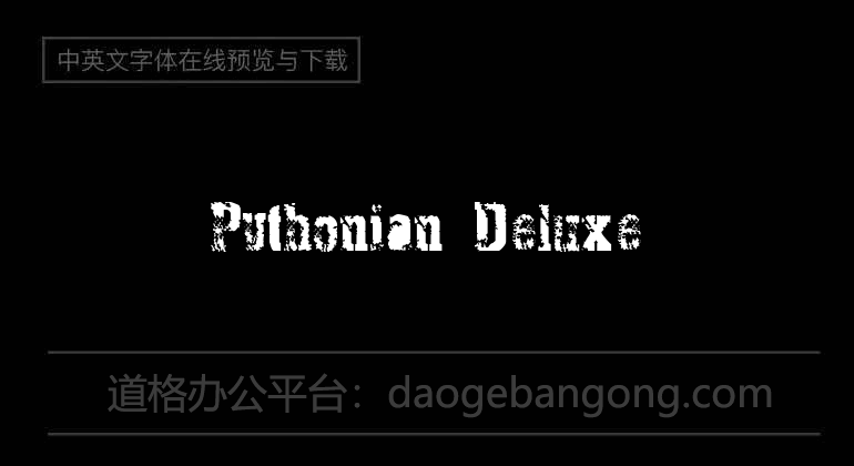 Pythonian Deluxe字体-Redbikini Design出品免费字体下载在线转换-道格办公