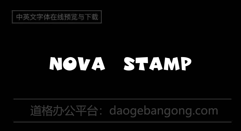 Nova Stamp字体-Billy Argel出品免费字体下载在线转换-道格办公