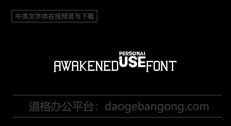 Awakened Font字体-英文字体免费字体下载在线转换-道格办公