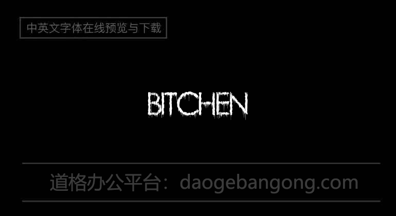 Bitchen Nord字体-Thomas Canale出品免费字体下载在线转换-道格办公