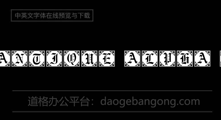 101! Antique Alpha Font字体-英文字体免费字体下载在线转换-道格办公
