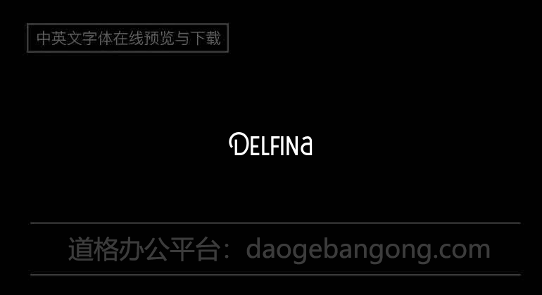 Delfina字体-復古免费字体下载在线转换-道格办公