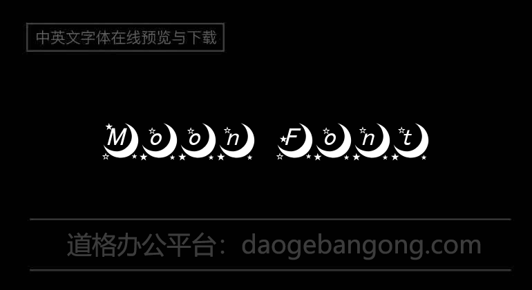 Moon Font字体-英文字体免费字体下载在线转换-道格办公