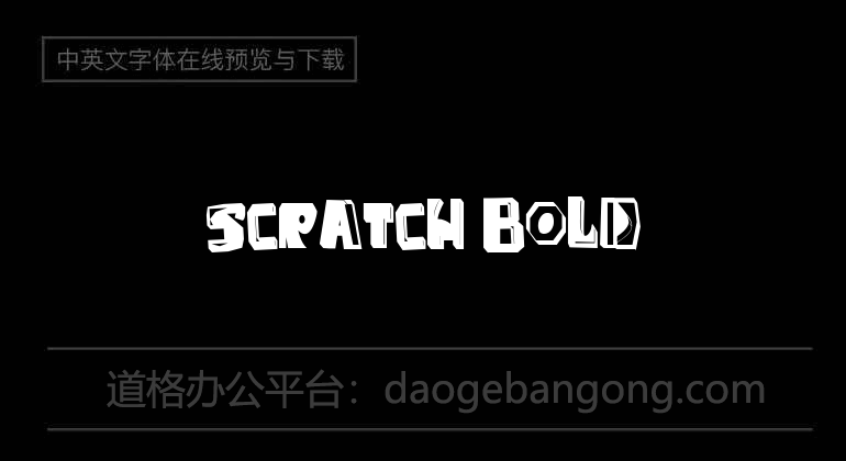 Scratch Bold字体-Jos Elsendoorn出品免费字体下载在线转换-道格办公