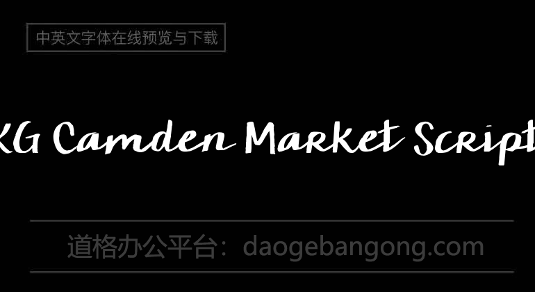 KG Camden Market Script字体-英文字体免费字体下载在线转换-道格办公