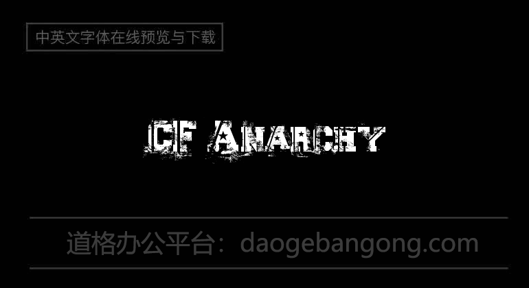 CF Anarchy字体-英文字体免费字体下载在线转换-道格办公