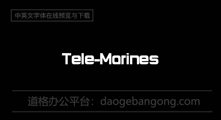 Tele-Marines字体-Iconian Fonts出品免费字体下载在线转换-道格办公