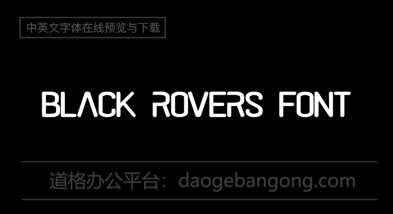 black rovers Font字体-英文字体免费字体下载在线转换-道格办公