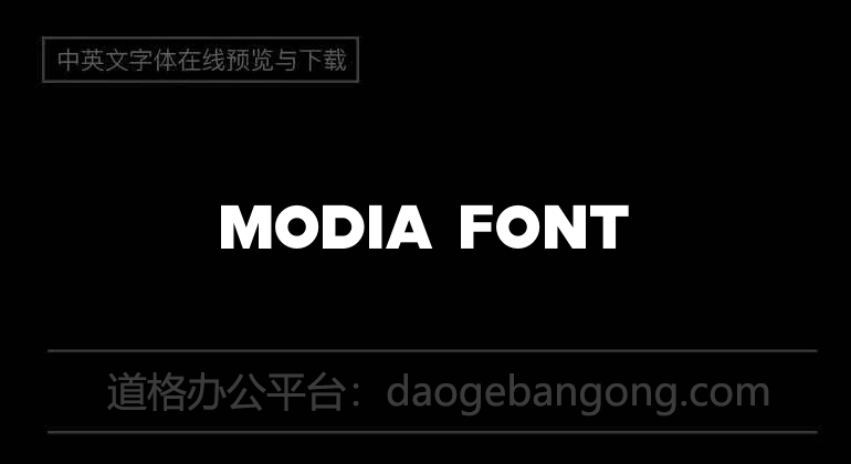 Modia Font字体-英文字体免费字体下载在线转换-道格办公