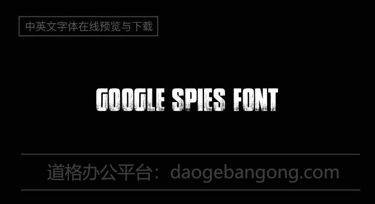 Google spies Font字体-英文字体免费字体下载在线转换-道格办公