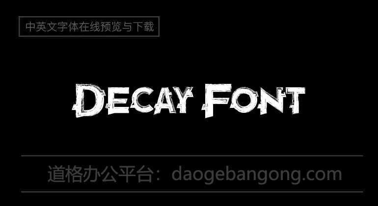 Decay Font字体-英文字体免费字体下载在线转换-道格办公