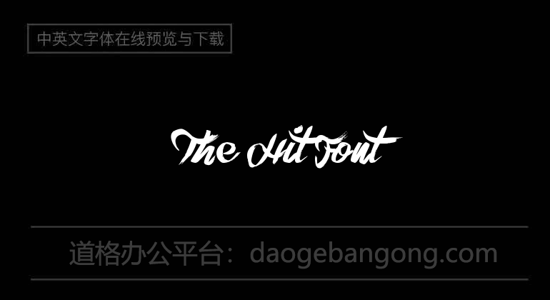 The Hit Font字体-英文字体免费字体下载在线转换-道格办公
