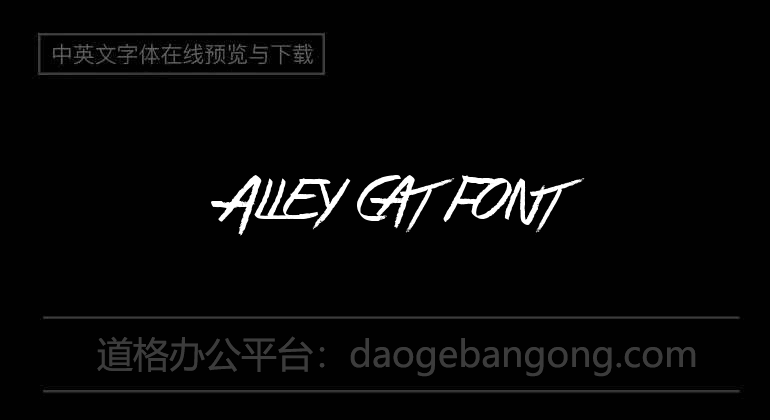 Alley Cat Font字体-英文字体免费字体下载在线转换-道格办公