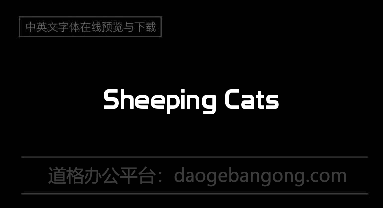 Sheeping Cats字体-英文字体免费字体下载在线转换-道格办公
