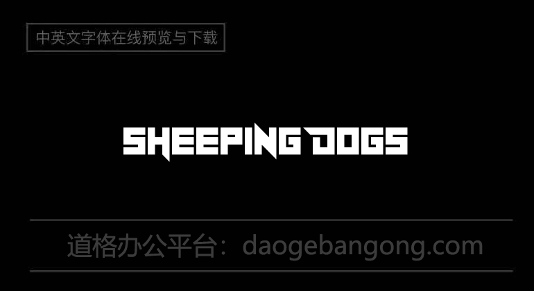 Sheeping Dogs字体-Chequered Ink出品免费字体下载在线转换-道格办公