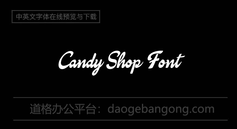 Candy Shop Font字体-英文字体免费字体下载在线转换-道格办公