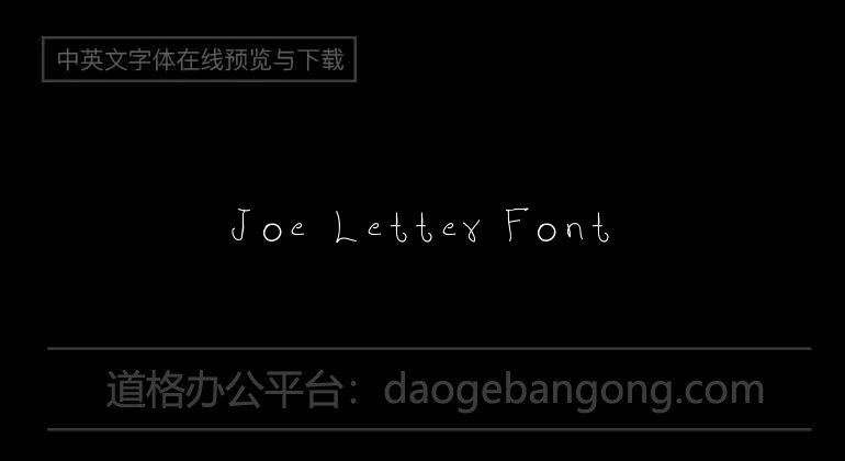 Joe Letter Font字体-英文字体免费字体下载在线转换-道格办公