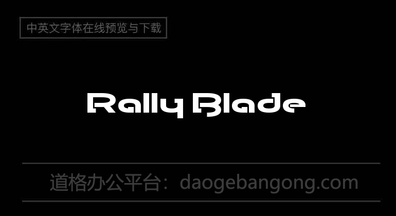Rally Blade字体-Chequered Ink出品免费字体下载在线转换-道格办公