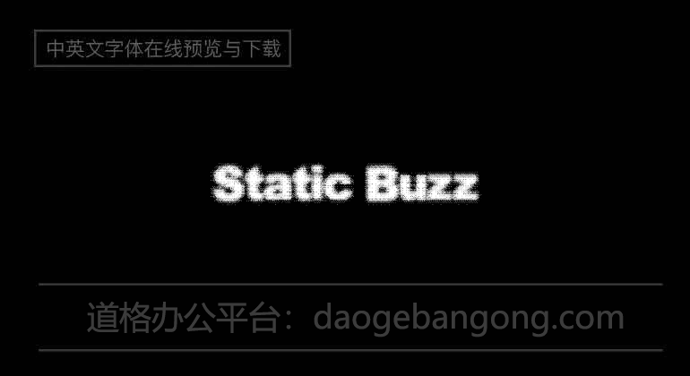 Static Buzz字体-Anthony Robinson出品免费字体下载在线转换-道格办公