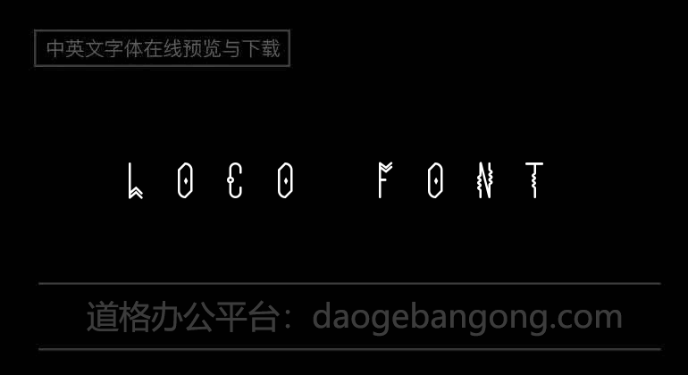 loco Font字体-英文字体免费字体下载在线转换-道格办公