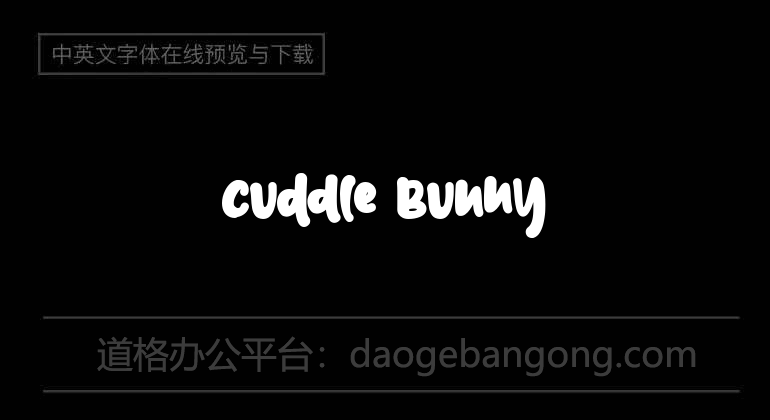 Cuddle Bunny字体-英文字体免费字体下载在线转换-道格办公
