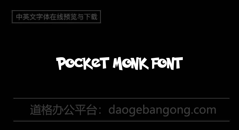 Pocket Monk Font字体-英文字体免费字体下载在线转换-道格办公
