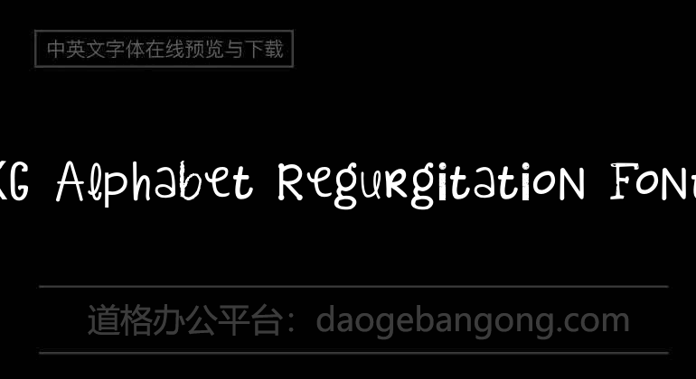 KG Alphabet Regurgitation Font字体-英文字体免费字体下载在线转换-道格办公