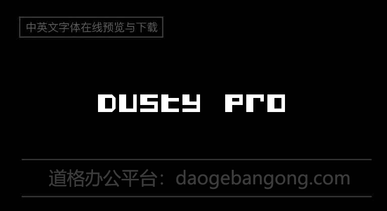 Dusty Pro字体-Aleksandr Savenkov出品免费字体下载在线转换-道格办公