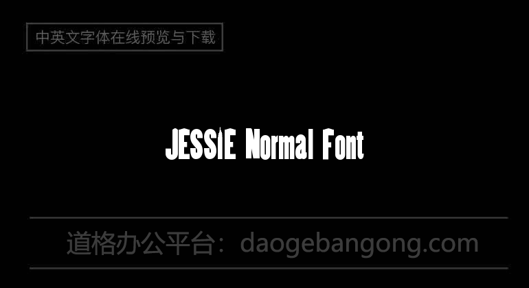 JESSIE Normal Font字体-英文字体免费字体下载在线转换-道格办公
