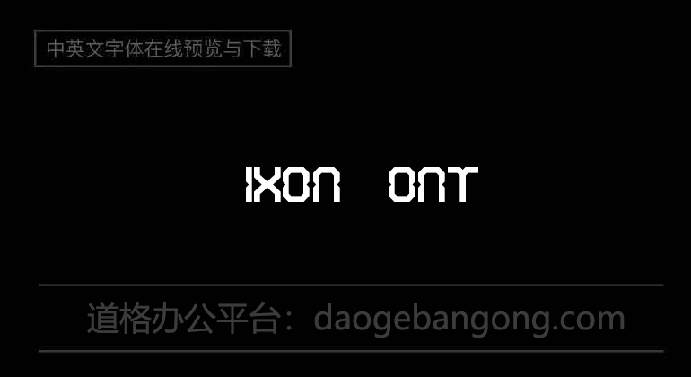 Rixon Font字体-英文字体免费字体下载在线转换-道格办公