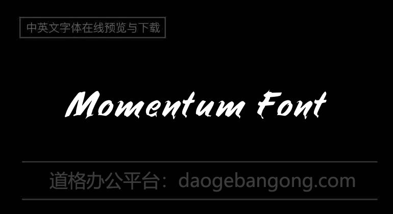 Momentum Font字体-英文字体免费字体下载在线转换-道格办公