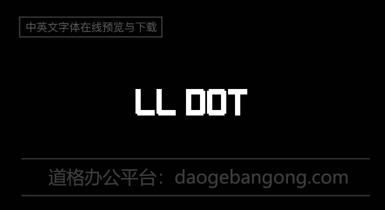 LL Dot字体-Markus Schr出品免费字体下载在线转换-道格办公