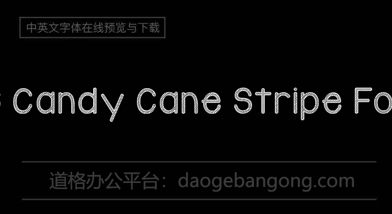 KG Candy Cane Stripe Font字体-英文字体免费字体下载在线转换-道格办公