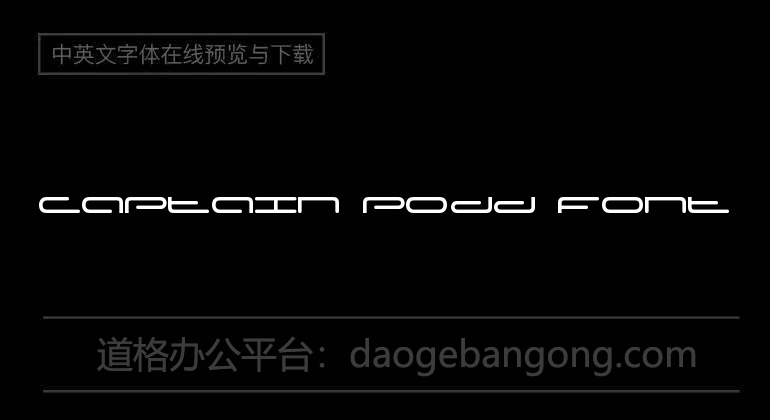 Captain Podd Font字体-英文字体免费字体下载在线转换-道格办公