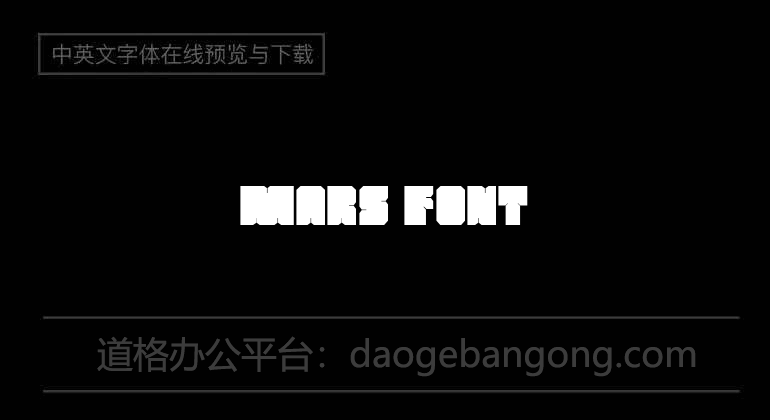 MARS Font字体-英文字体免费字体下载在线转换-道格办公