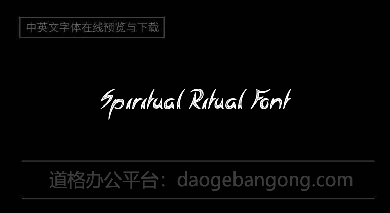 Spiritual Ritual Font字体-英文字体免费字体下载在线转换-道格办公