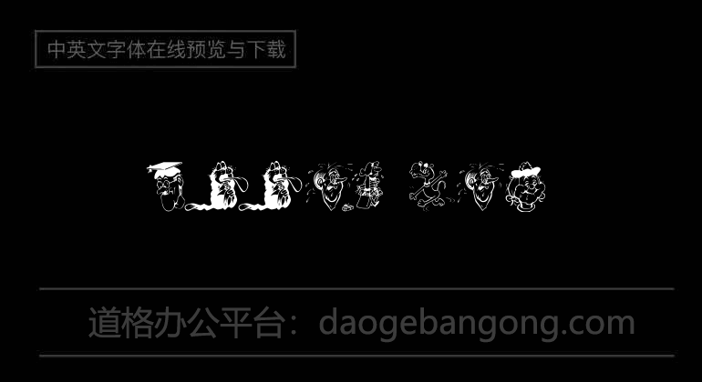 Toons One字体-English Fonts免费字体下载在线转换-道格办公